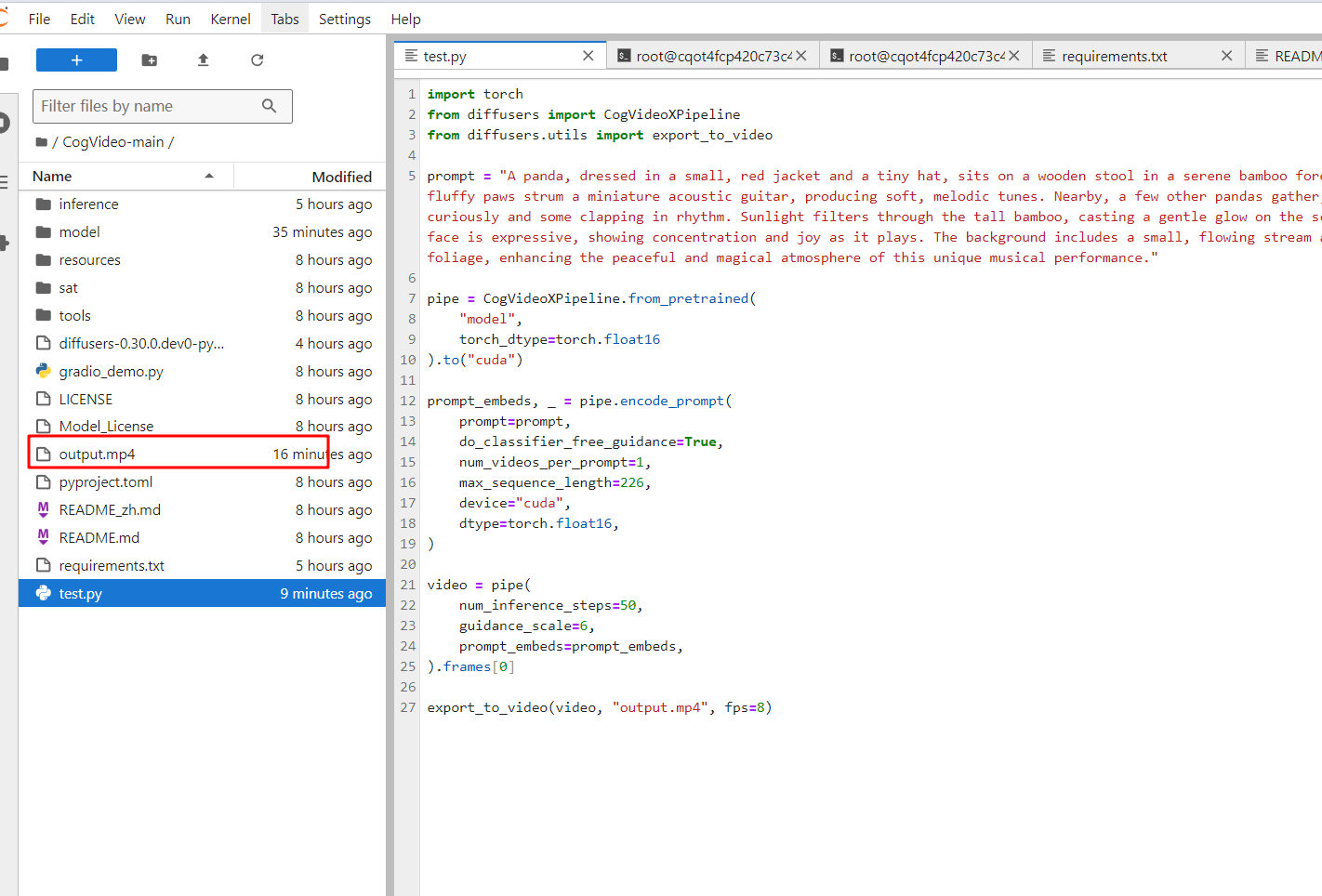 智谱AI开源国产版Sora——CogVideoX-2b本地部署实践教程-腾讯云开发者社区-腾讯云