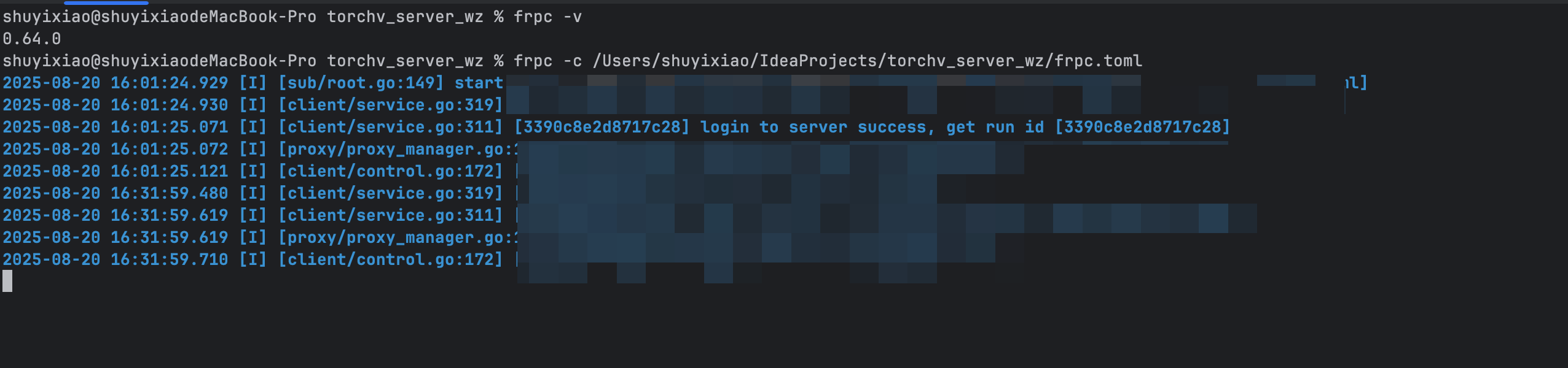 Mac 上安装并使用 frpc（FRP 内网穿透客户端）指南-腾讯云开发者社区-腾讯云