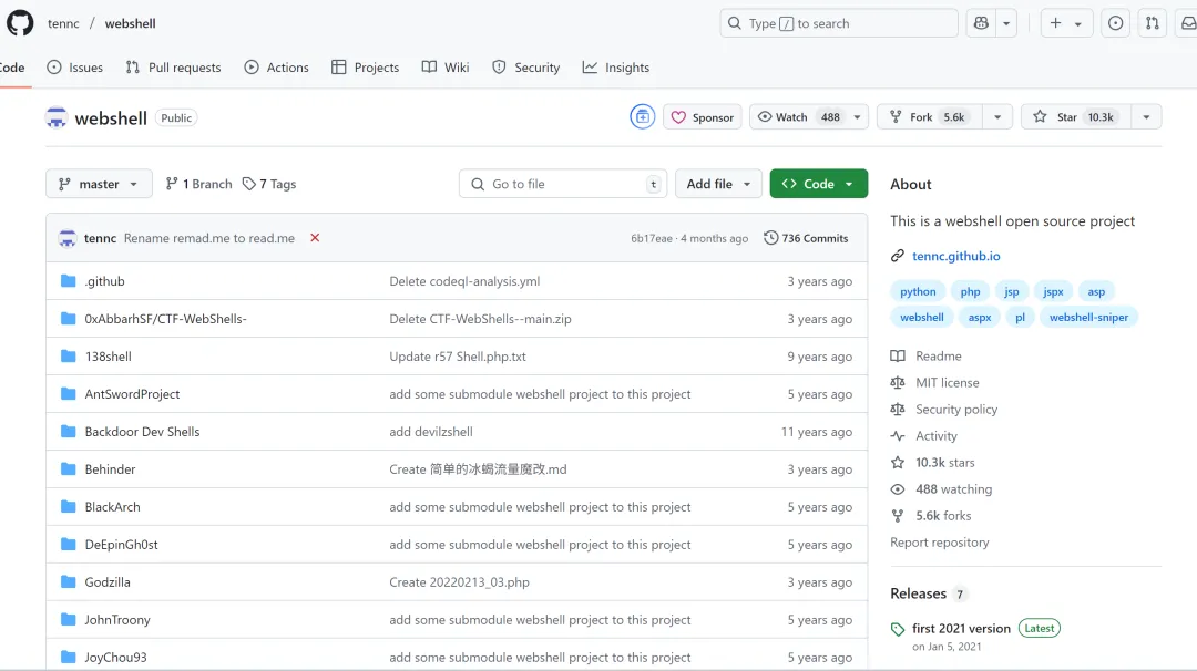 一个超实用的开源 Webshell 项目-腾讯云开发者社区-腾讯云
