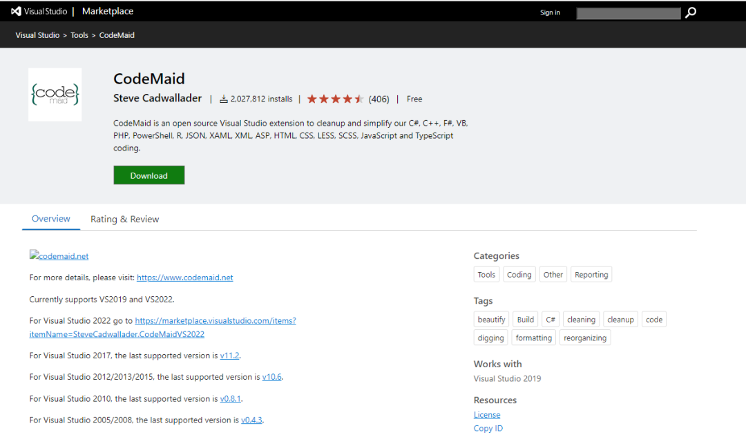 CodeMaid：一款基于.NET开发的Visual Studio代码简化和整理实用插件-腾讯云开发者社区-腾讯云