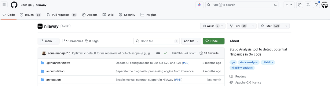 Go每日一库之198：NilAway（静态分析工具）-腾讯云开发者社区-腾讯云