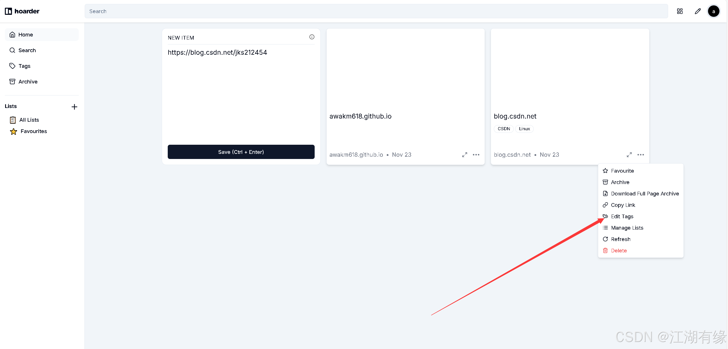 【Docker项目实战】使用Docker部署hoarder书签管理应用-腾讯云开发者社区-腾讯云