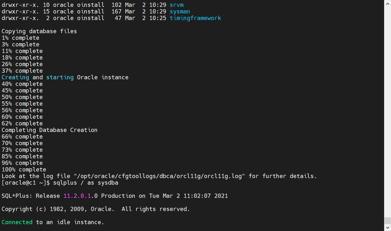 一文带你手把手CentOS 7安装oracle11g-腾讯云开发者社区-腾讯云