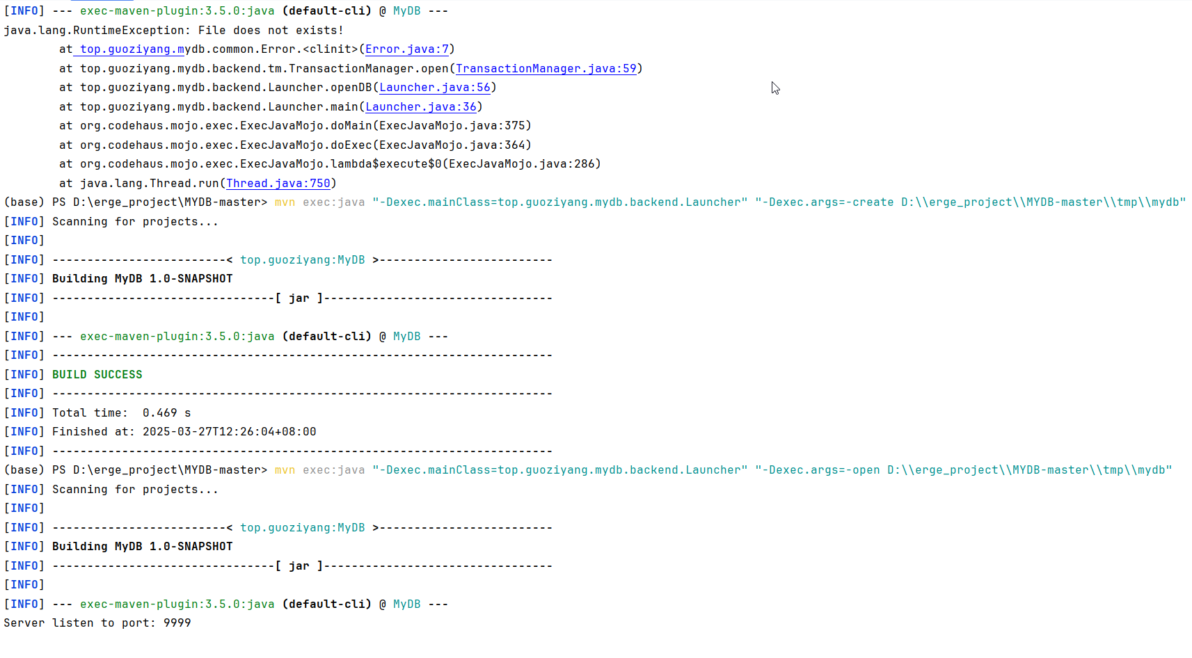 手写数据库MYDB（一）：项目启动效果展示和环境配置问题说明-腾讯云开发者社区-腾讯云