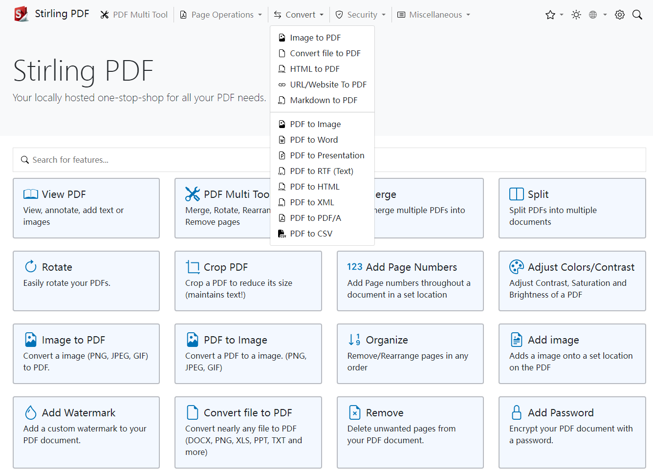 使用 Docker 部署开源 Stirling PDF 来集成PDF格式转换-腾讯云开发者社区-腾讯云