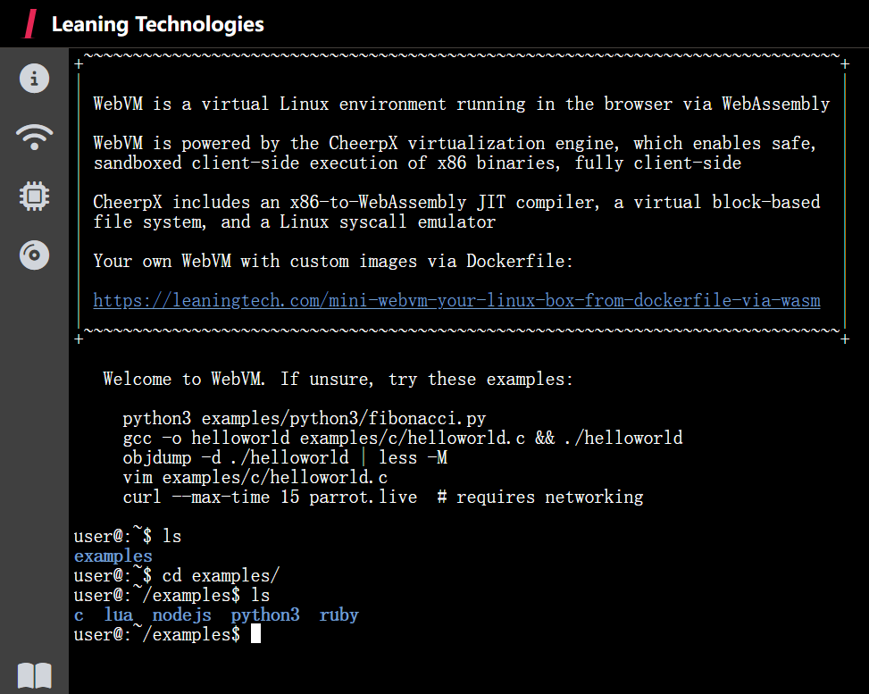 神马 在浏览器中直接运行 Linux 虚拟机 腾讯云开发者社区 腾讯云