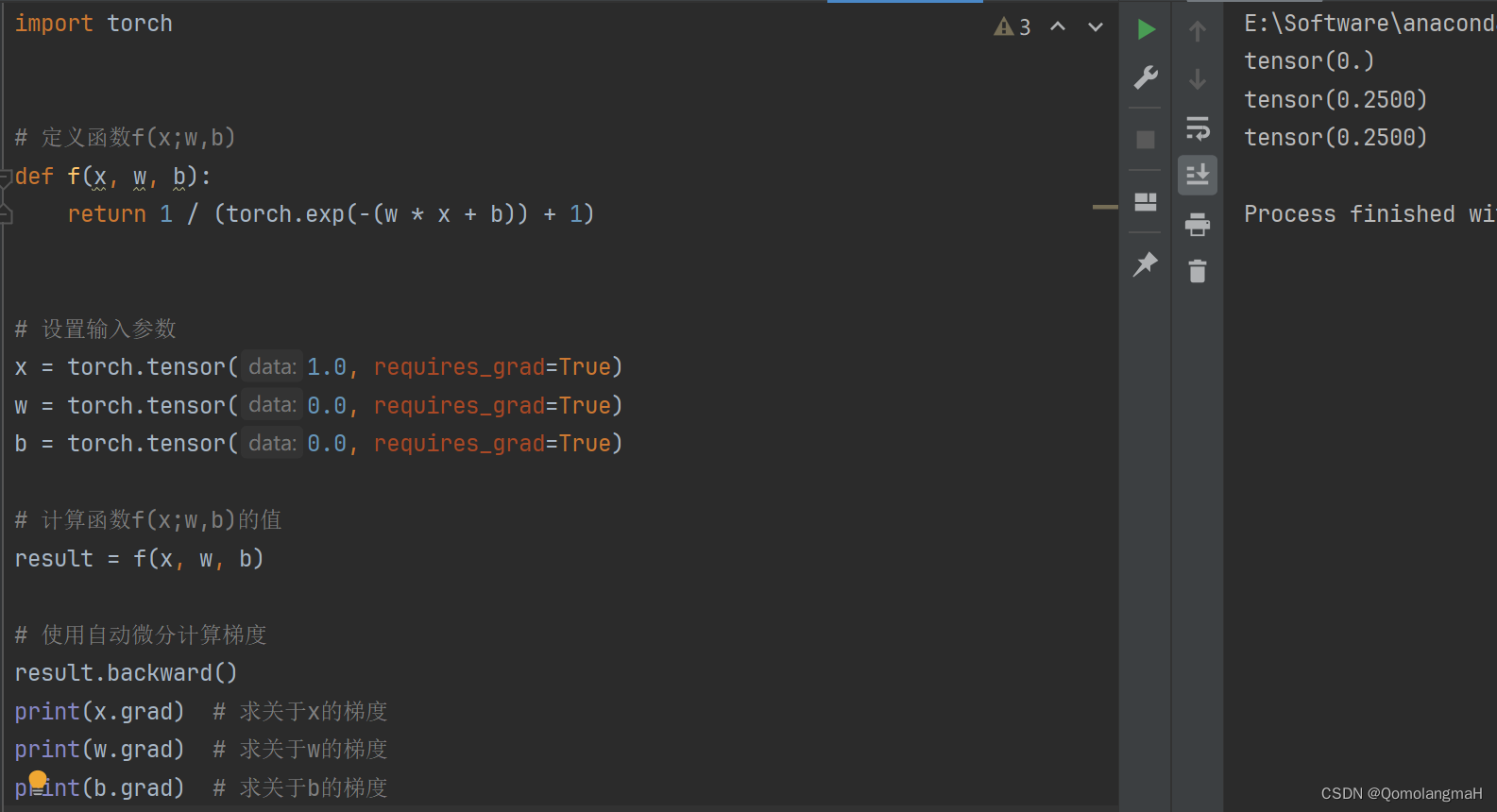 【深度学习】pytorch教程(十三):pytorch数据结构:5、张量的梯度计算:变量(variable)、自动微分、计算图及其可视化 腾讯