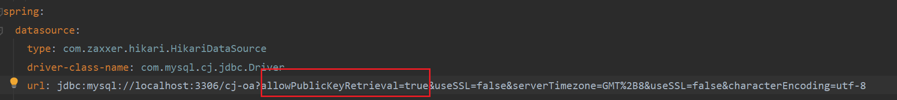 解决 ： com.mysql.cj.exceptions.UnableToConnectException: Public Key Retrieval is not allowed-腾讯云开发 ...