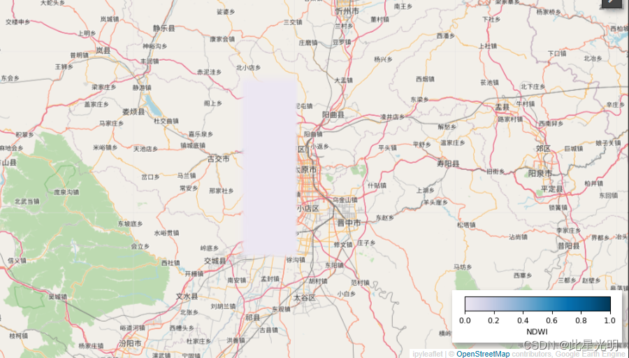 GEE python高阶——如何使用geemap和eemont包基于MODIS影像计算GNDVI,NBR,NDWI指数并可视化（山西省太原市为 ...