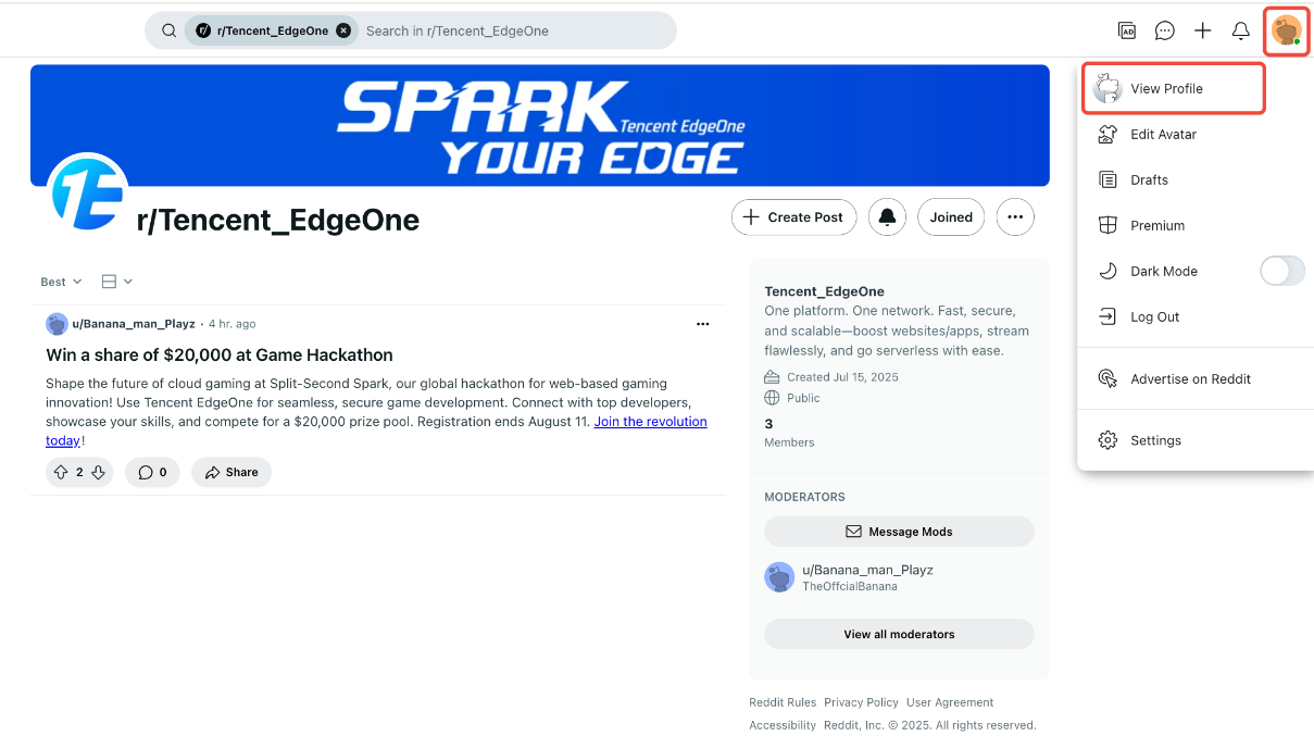 分享你的 EdgeOne 使用体验！Reddit 平台发文指南-腾讯云开发者社区-腾讯云