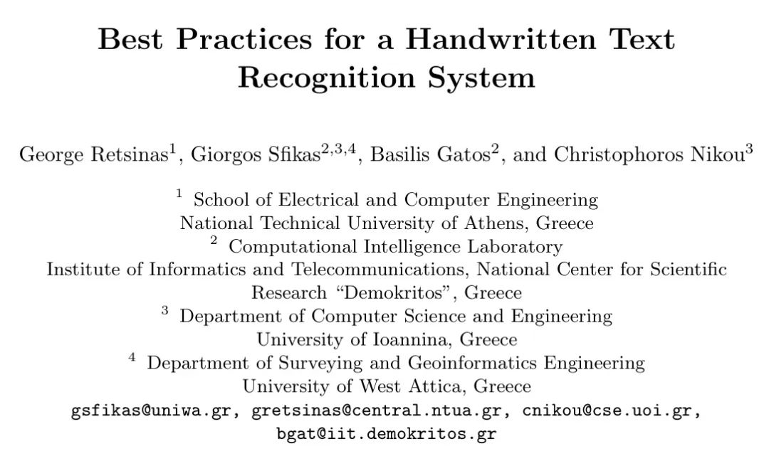 简单有效的手写文本识别系统优化之路，在IAM 和 RIMES 性能 SOTA！-腾讯云开发者社区-腾讯云