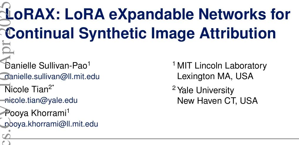 LoRAX：应对生成式AI图像归因难题的可扩展低秩自适应网络，在深度伪造检测中展现高效与竞争力 !-腾讯云开发者社区-腾讯云