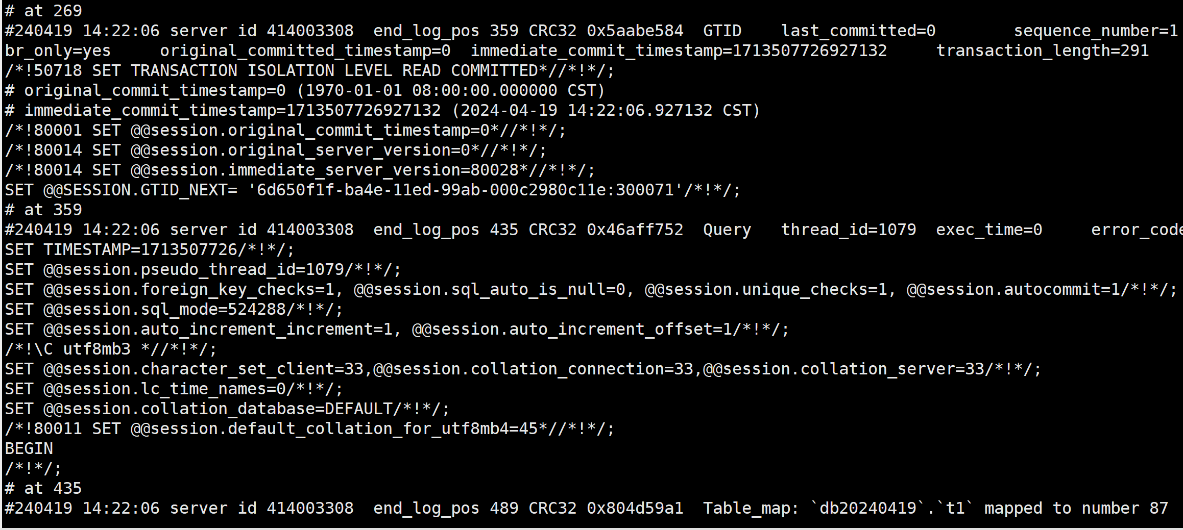 [pymysqlbinlog] 解析binlog中的gtid (GTID_LOG_EVENT,PREVIOUS_GTIDS_LOG_EVENT)-腾讯云开发者社区-腾讯云