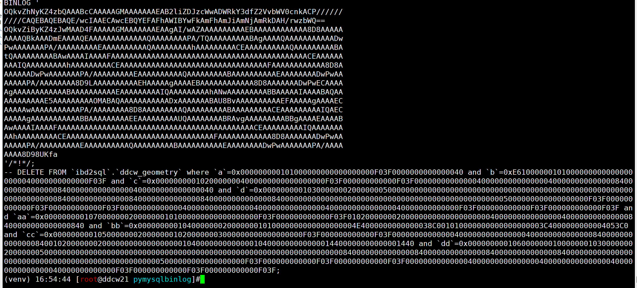 Pymysqlbinlog Rowevent 从binlog中提取数据sql And 从binlog中回滚数据sql 腾讯云开发者