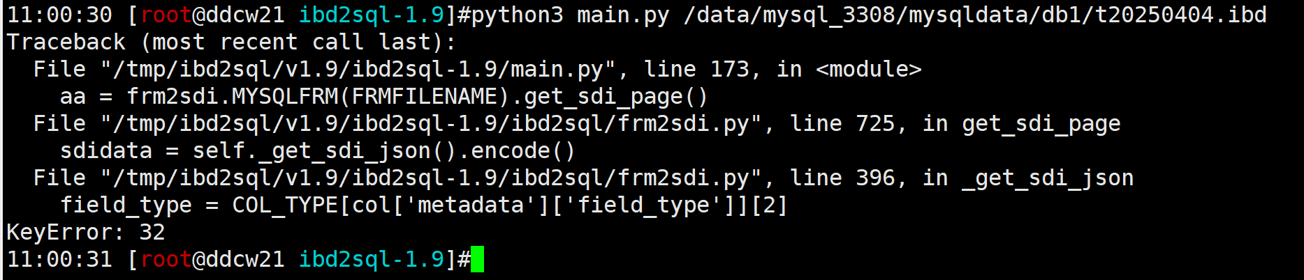 [ibd2sql] mysql数据恢复案例002 -- 解析mysql 5.7的表超过38个字段之后的小BUG(已修复)-腾讯云开发者社区-腾讯云
