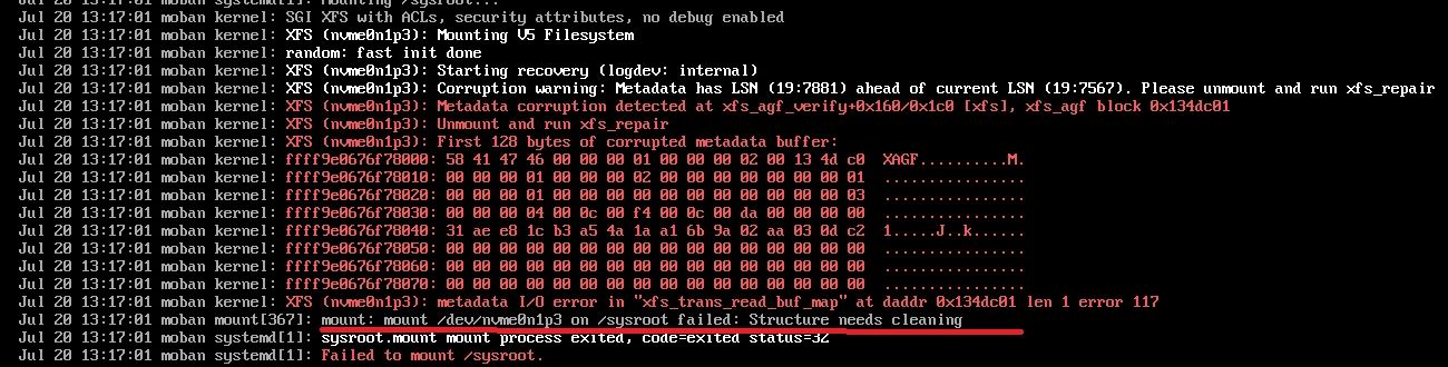 Linux卡在emergency mode怎么办？xfs_repair 命令轻松解决-腾讯云开发者社区-腾讯云