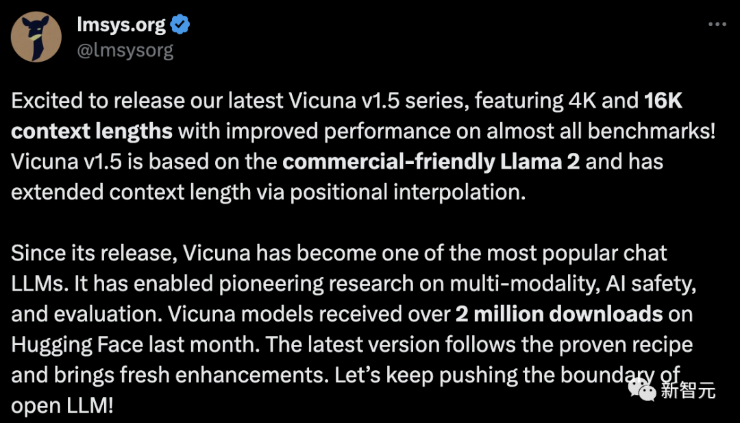 GPT-4最强平替更新！UC伯克利发布Vicuna v1.5，支持4K和16K上下文，刷新SOTA，LeCun转赞-腾讯云开发者社区-腾讯云