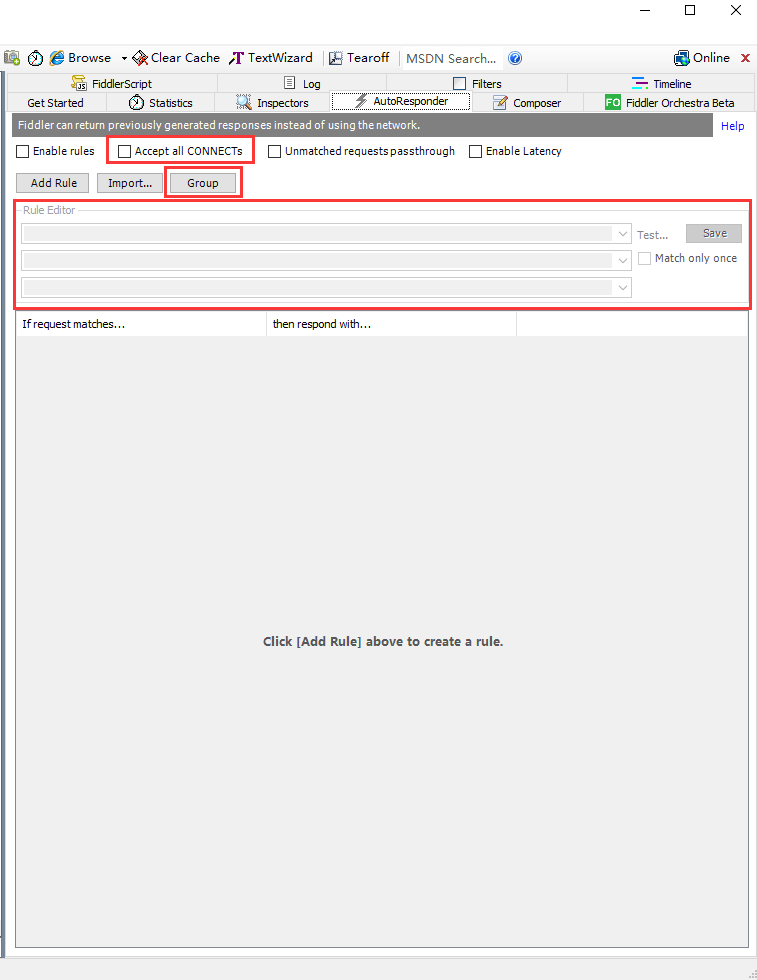 fiddler 5.0.20202.18177 AutoResponder Rule Editor window move to top not at bottom-腾讯云开发者社区-腾讯云