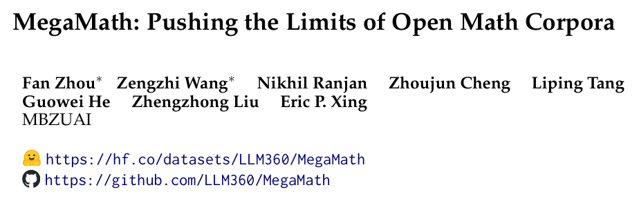 3710亿数学tokens，全面开放！史上最大高质量开源数学预训练数据集MegaMath发布-腾讯云开发者社区-腾讯云
