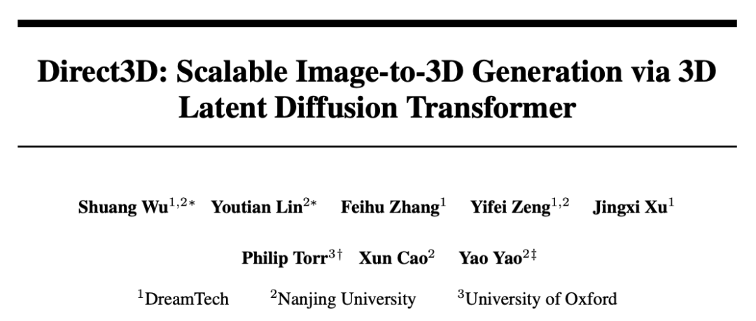 3D 版 SORA 来了！DreamTech 推出全球首个原生 3D-DiT 大模型 Direct3D-腾讯云开发者社区-腾讯云