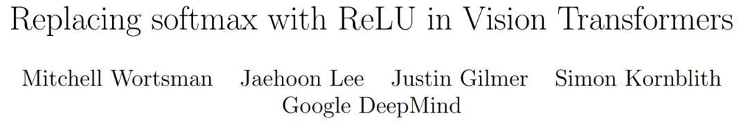 视觉Transformer中ReLU替代softmax，DeepMind新招让成本速降-腾讯云开发者社区-腾讯云