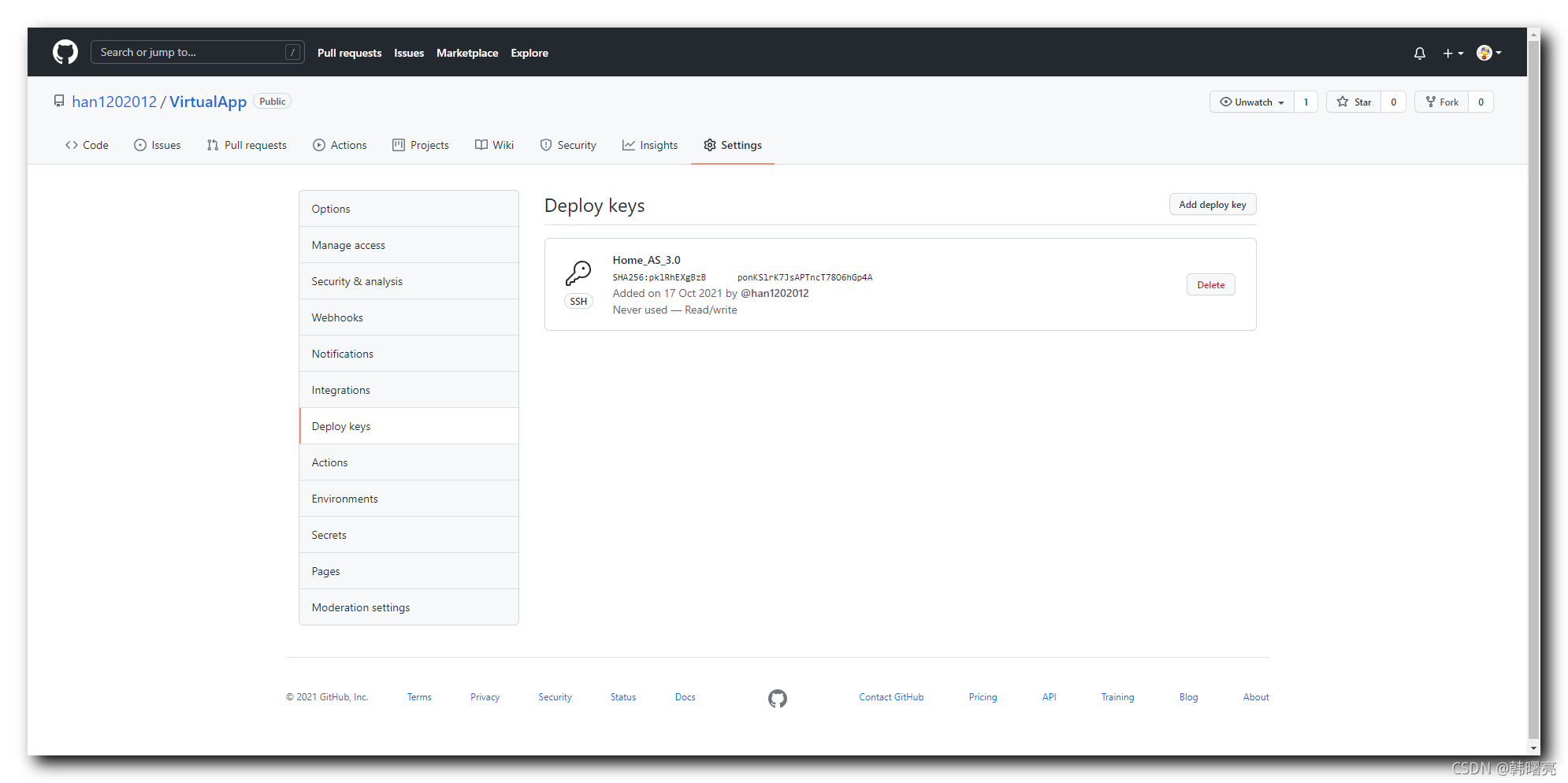 【错误记录】Android Studio 向 GitHub 提交代码报错 ( Push failed: Failed with error: Could not read from ...