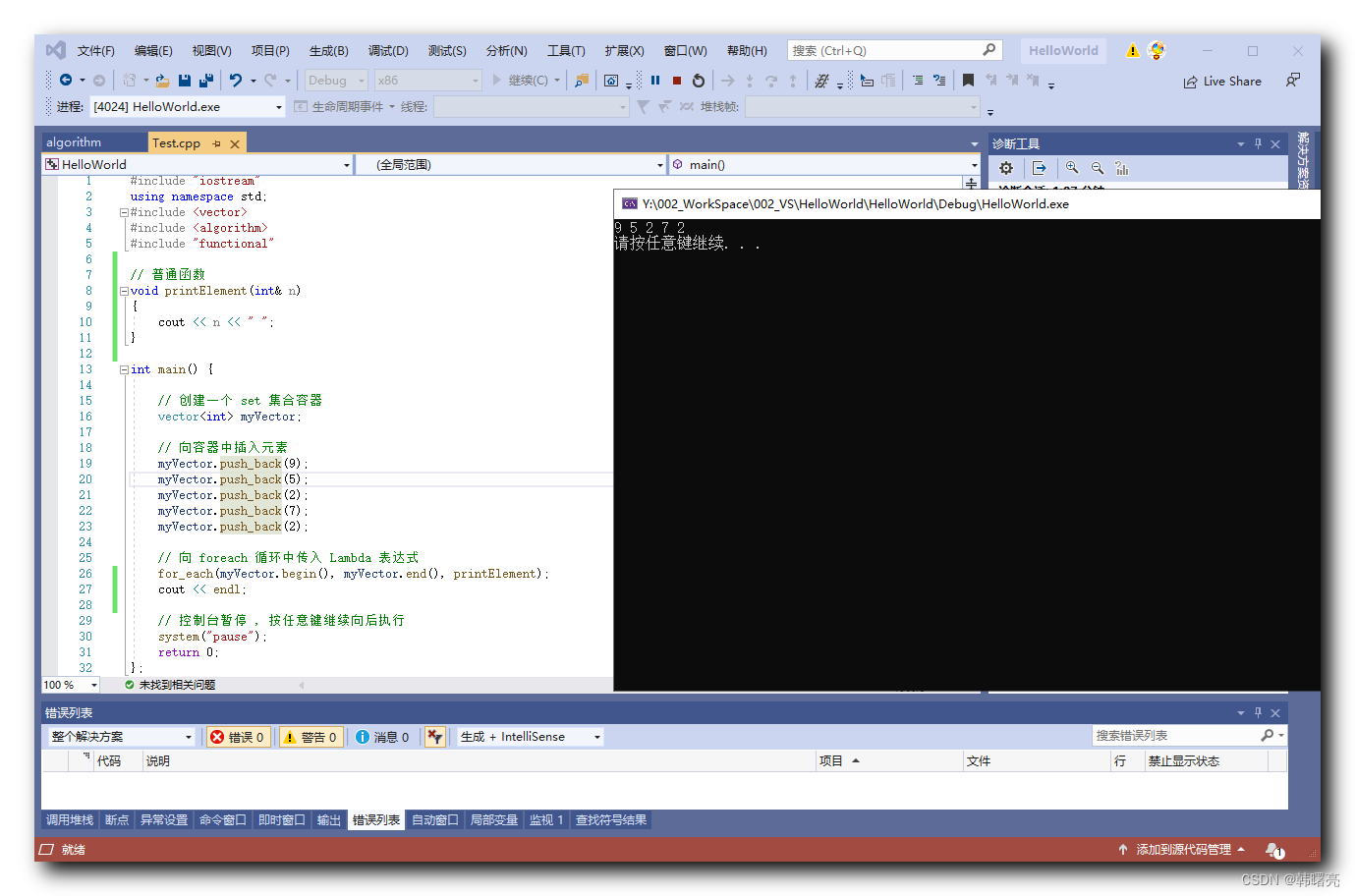 【c】stl 算法 Foreach 遍历算法 Foreach 函数原型 Foreach 函数源码分析 Foreach 函数 Fn Func 参数 值传递说明