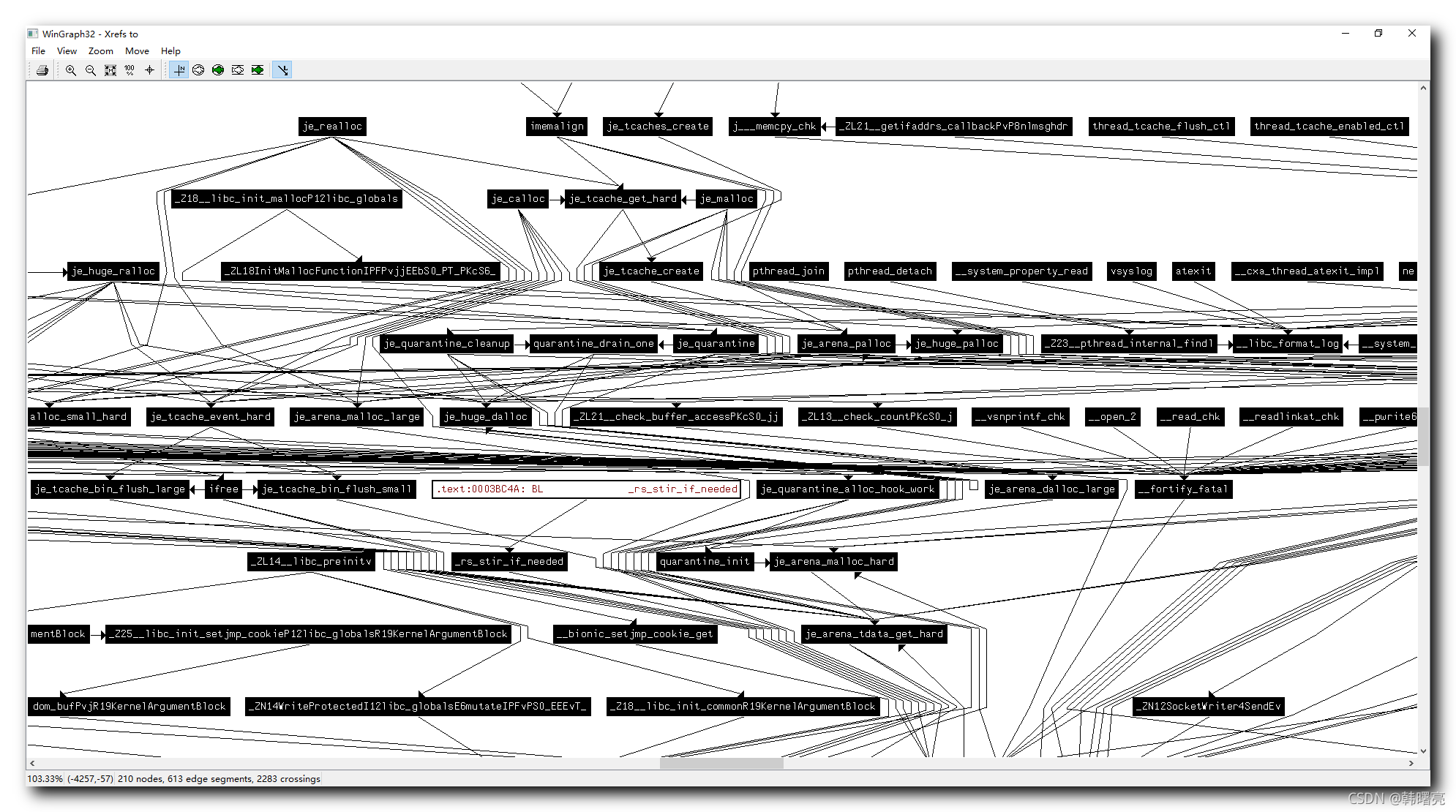 【android 逆向】ida 工具使用 函数窗口 Function Window 创建引用图 Xrefs Graph To 创建调用图 Xrefs Graph From 腾讯 6100