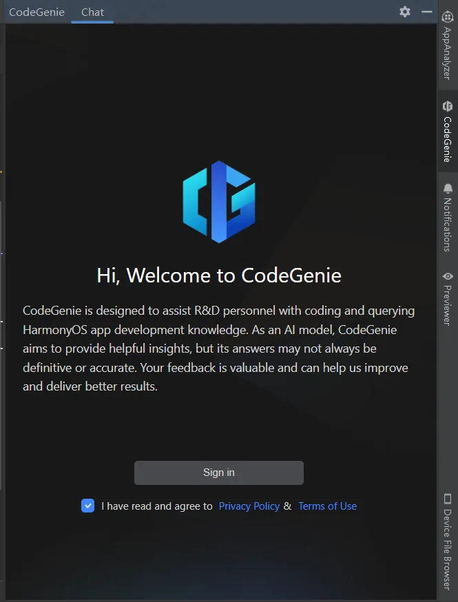 鸿蒙开发：CodeGenie，一个DevEcoStudio中自带的AI编程工具-腾讯云开发者社区-腾讯云