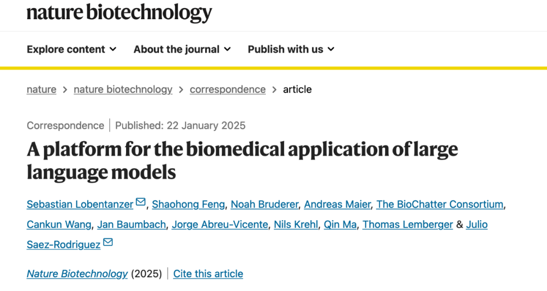 NBT｜BioChatter：为生物医学量身定制的开源大语言模型应用平台-腾讯云开发者社区-腾讯云