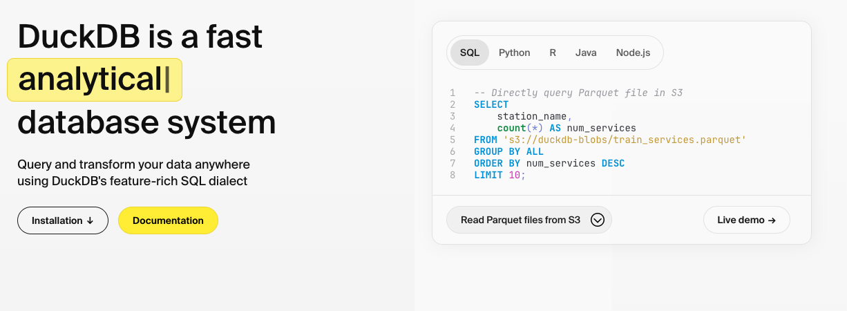 什么情况，一夜之间冲上热搜，狂揽29.6k星，再见吧SQLite！这个嵌入式分析引擎实在太香了-腾讯云开发者社区-腾讯云