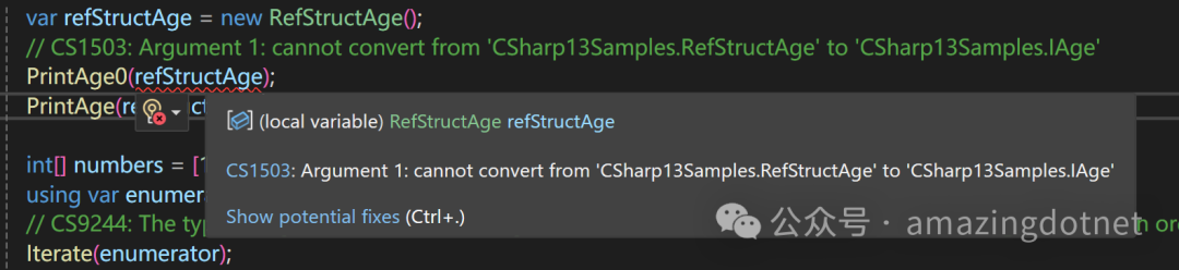 C# 13 Ref Struct Interfaces-腾讯云开发者社区-腾讯云