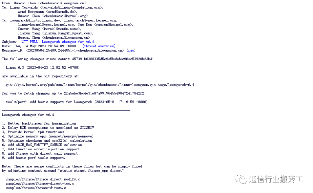 国产龙芯CPU的自研LoongArch架构对Linux 6.4的性能优化描述-腾讯云开发者社区-腾讯云