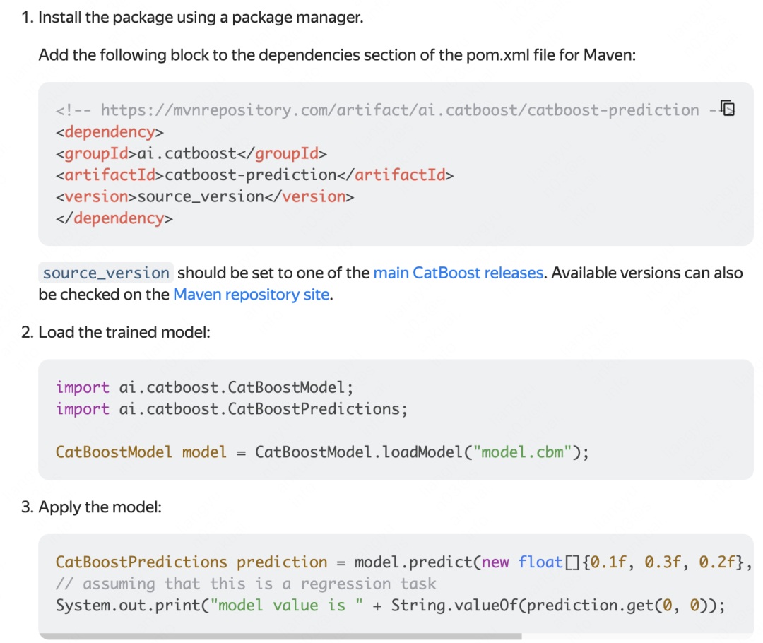 CatBoost的Java端推理-腾讯云开发者社区-腾讯云