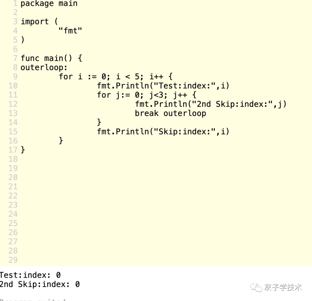 Go语言之continue/break label-腾讯云开发者社区-腾讯云
