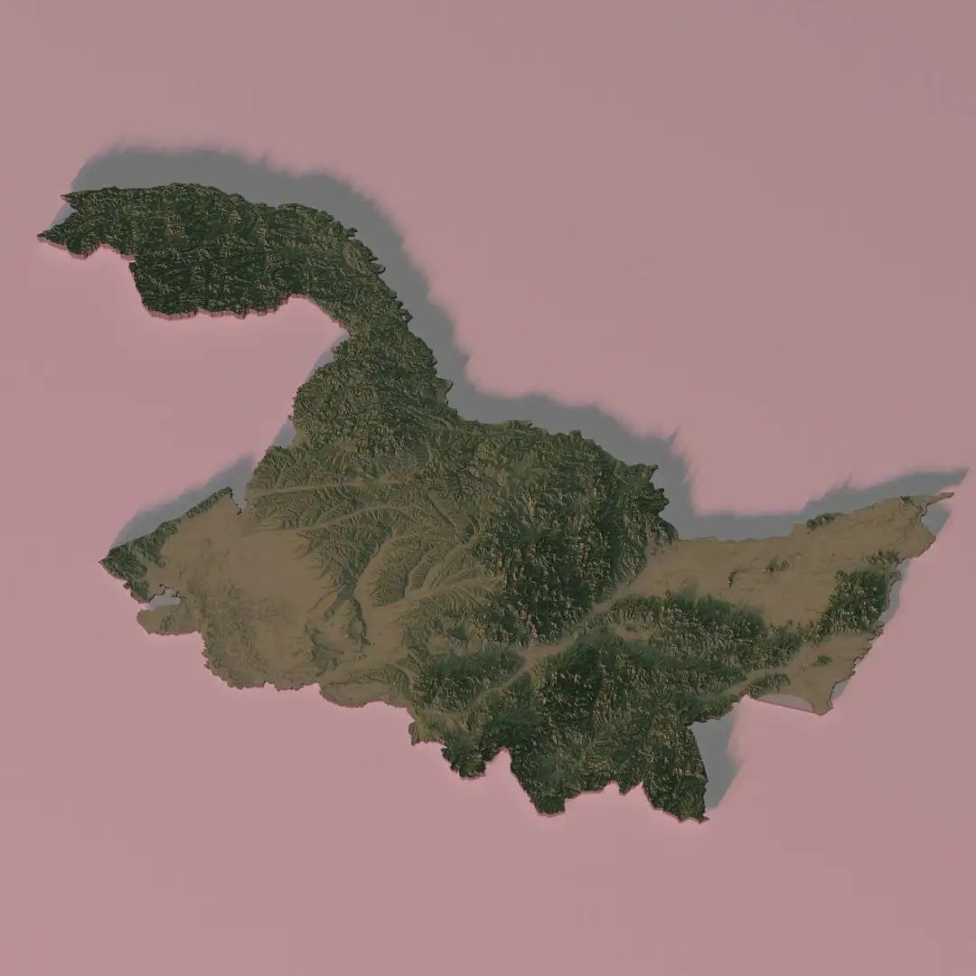 R 语言高级玩法：Rayshader地形图立体渲染之黑龙江-腾讯云开发者社区-腾讯云