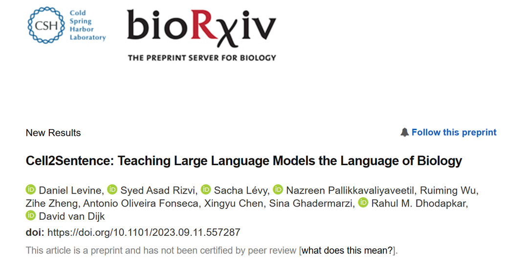 单细胞数据与语言模型的强强联合——Cell2Sentence-腾讯云开发者社区-腾讯云