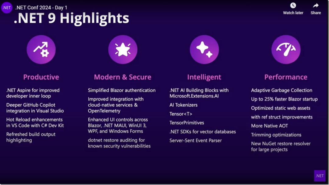 .NET 9正式发布，亮点是.NET Aspire和AI-腾讯云开发者社区-腾讯云