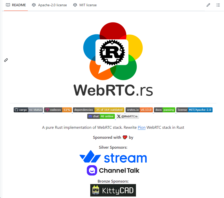 webrtc-rs/webrtc v0.13.0 发布：重磅升级，性能与安全双剑合璧-腾讯云开发者社区-腾讯云