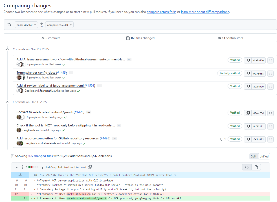 github-mcp-server v0.24.0 发布：全面迁移至 modelcontextprotocol/go-sdk，新-腾讯云开发者社区-腾讯云