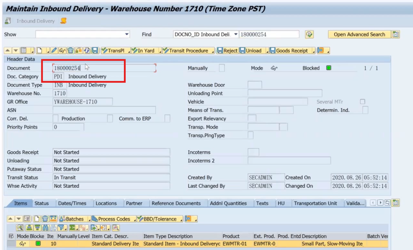 SAP EWM学习笔记之EWM里面的INBOUND DELIVERY-腾讯云开发者社区-腾讯云