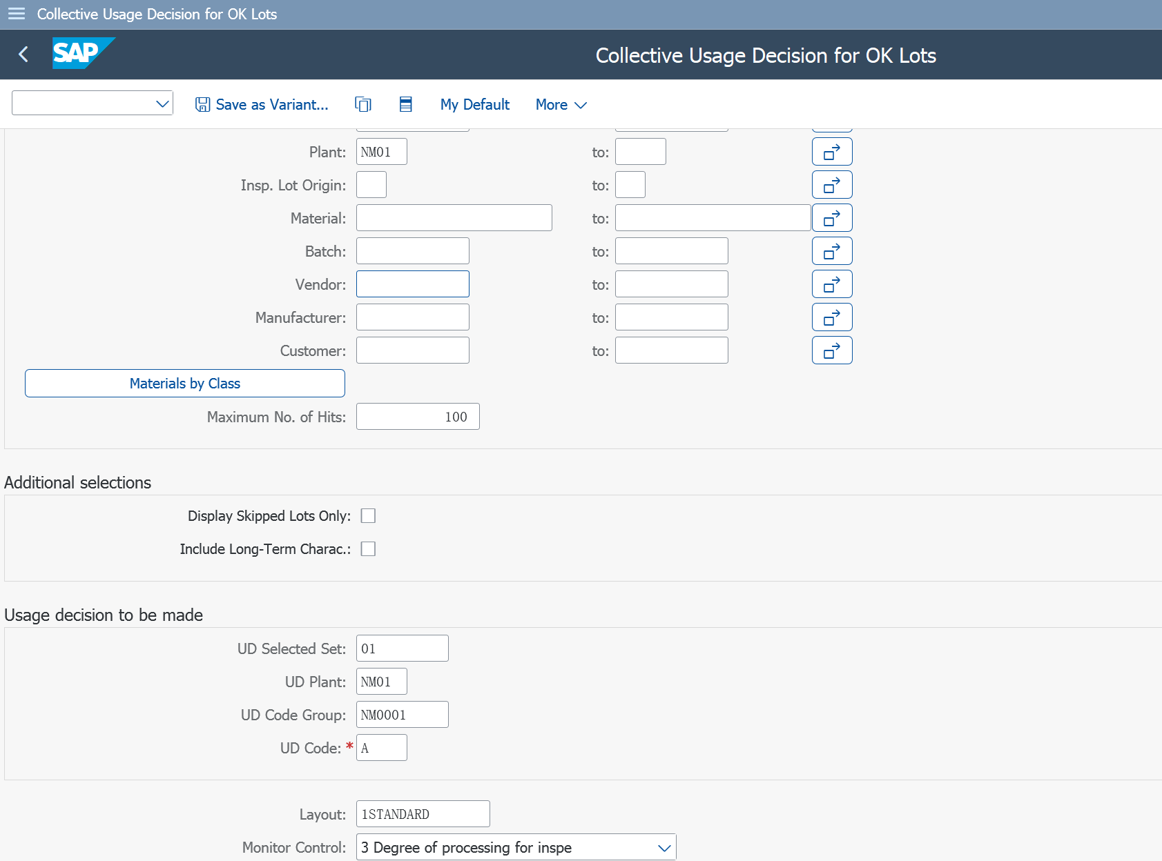 SAP QM 事务代码QA16初探（2）-腾讯云开发者社区-腾讯云