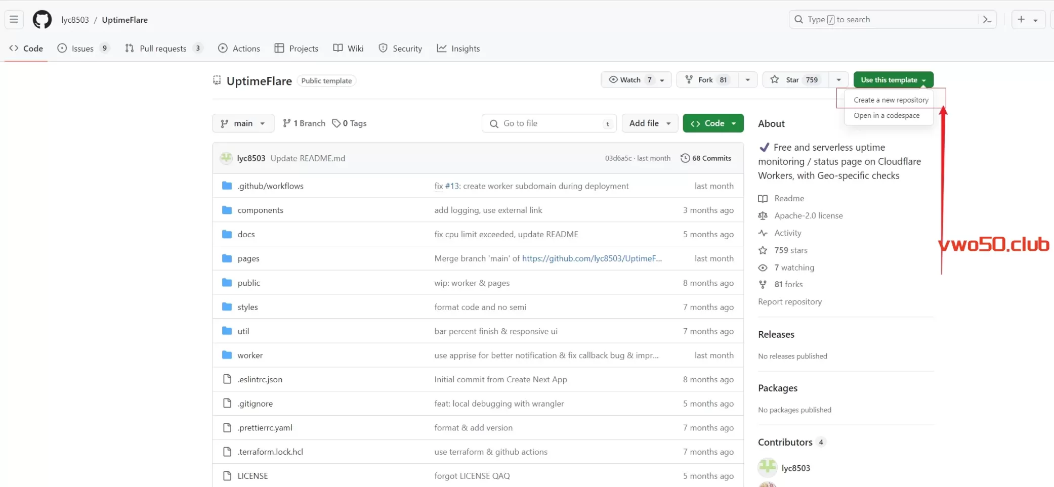 无需服务器，无需域名，部署你自己的监控服务-uptimeflare-腾讯云开发者社区-腾讯云