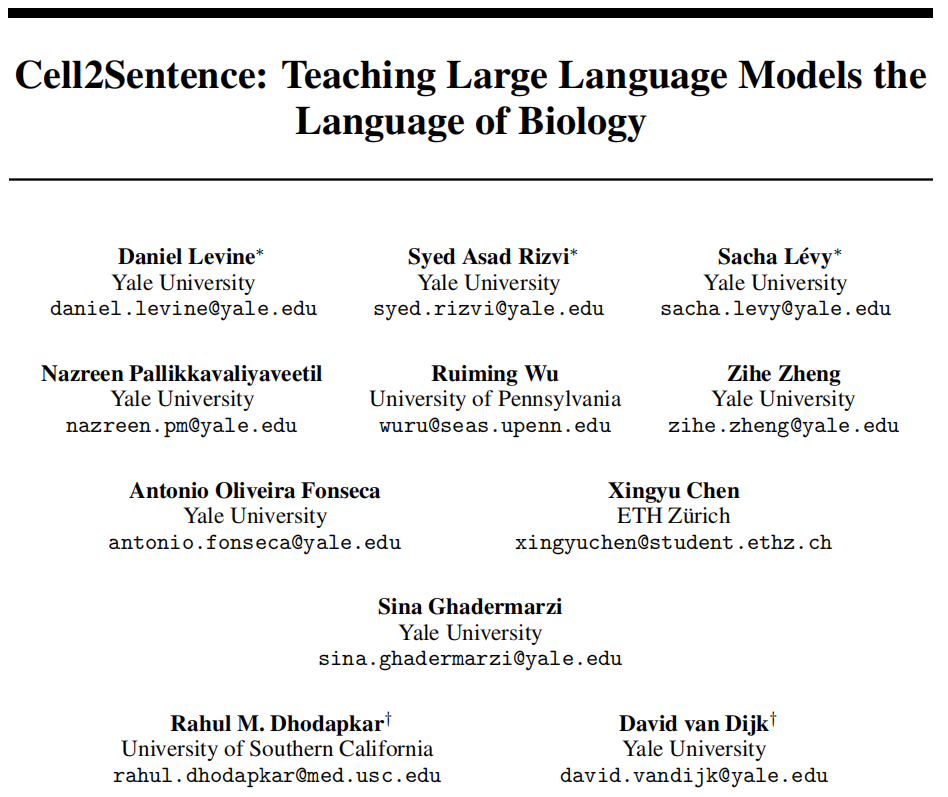 ICML 2024 | Cell2Sentence: 教会大语言模型生物语言-腾讯云开发者社区-腾讯云