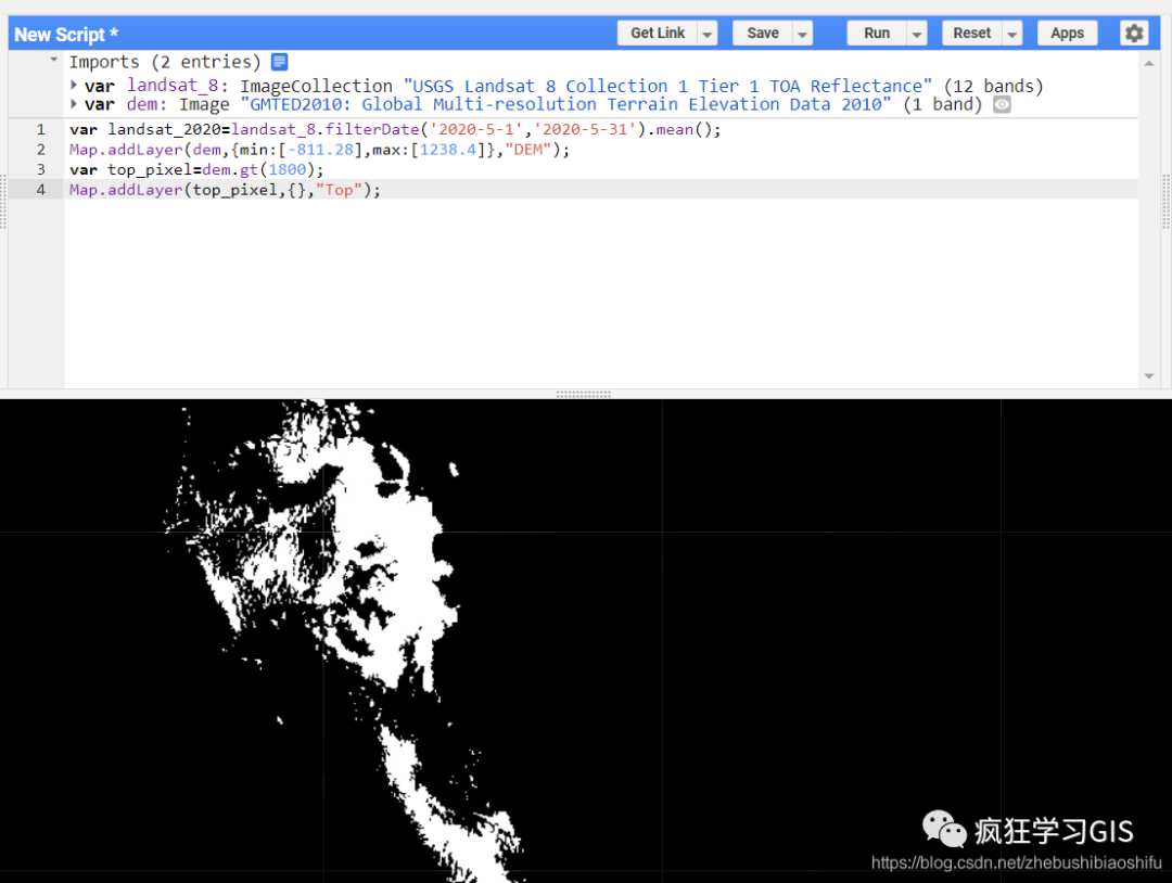 Google Earth Engine谷歌地球引擎像元条件筛选与掩膜-腾讯云开发者社区-腾讯云