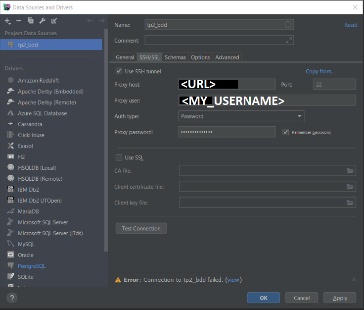 如何使用DataGrip通过SSH连接数据库-腾讯云开发者社区-腾讯云