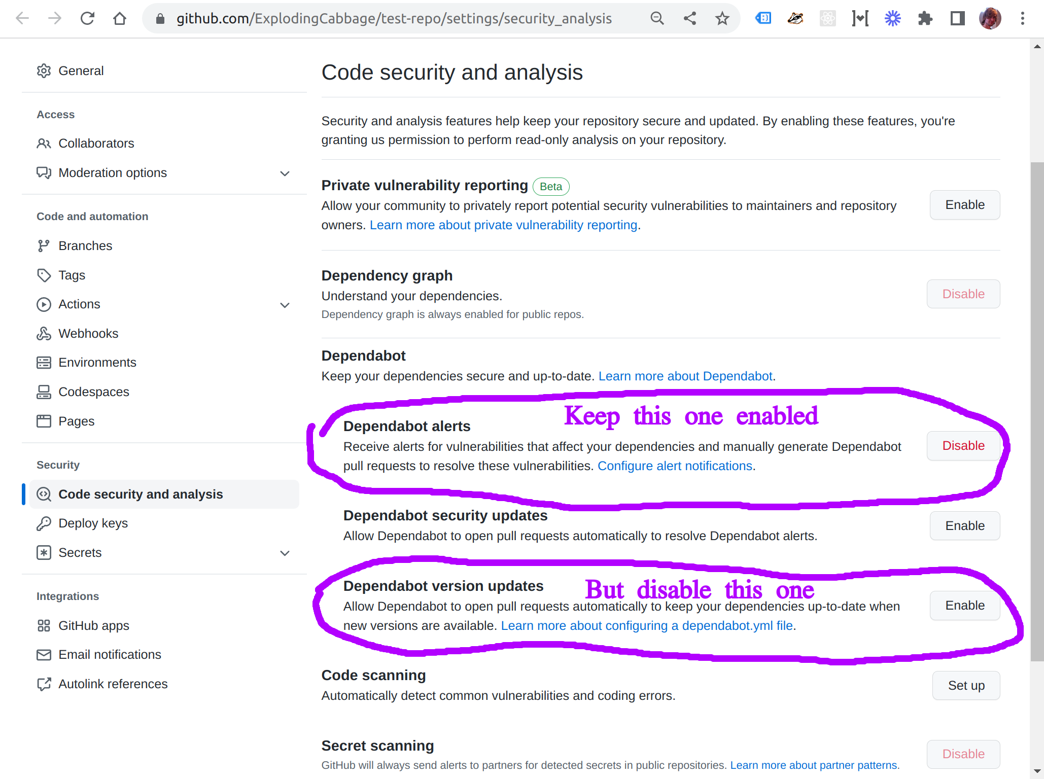 如何禁用或忽略Dependabot请求？-腾讯云开发者社区-腾讯云