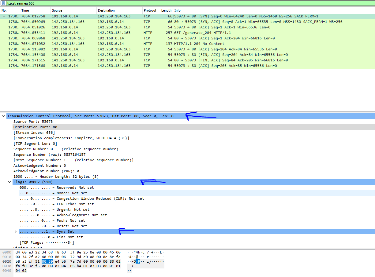 Wireshark - TCP SYN，SYN ACK和服务器的确认号-腾讯云开发者社区-腾讯云