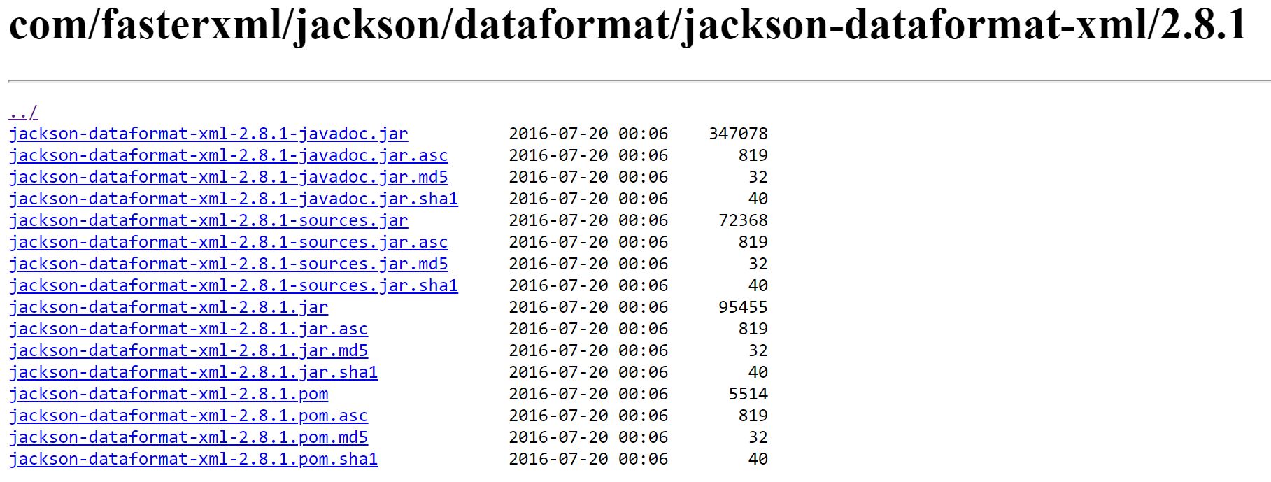 未能在com.fasterxml.jackson.dataformat:jackson-dataformat-xml:jar:2.8.1收集依赖项-腾讯云开发者社区-腾讯云