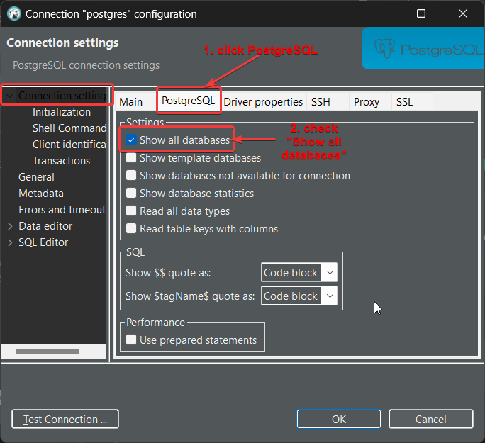 DBeaver / PostgreSQL：“错误:数据库已经存在”，但我找不到-腾讯云开发者社区-腾讯云